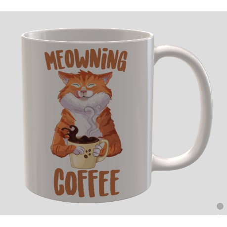 Jual Cangkir Mug Meowning Coffee Cute Ginger Cat Nyan Nyan Indonesia ...