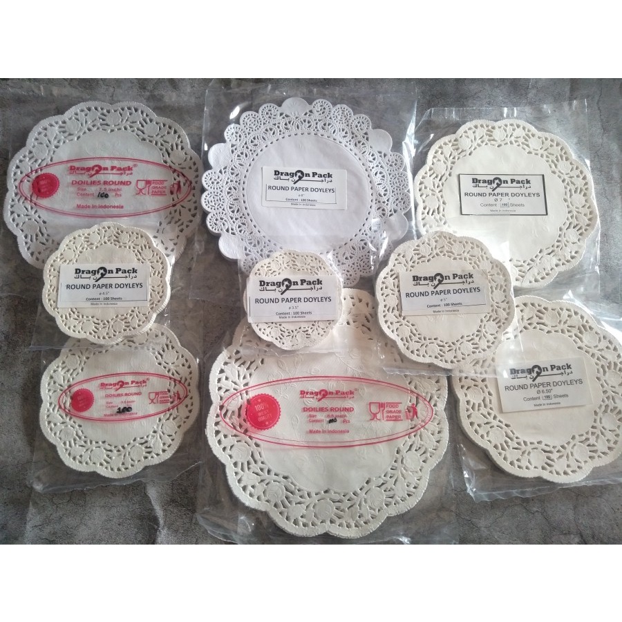 Jual Kertas Doyleys (Putih) - Alas Motif Renda / Kertas Renda | Shopee ...