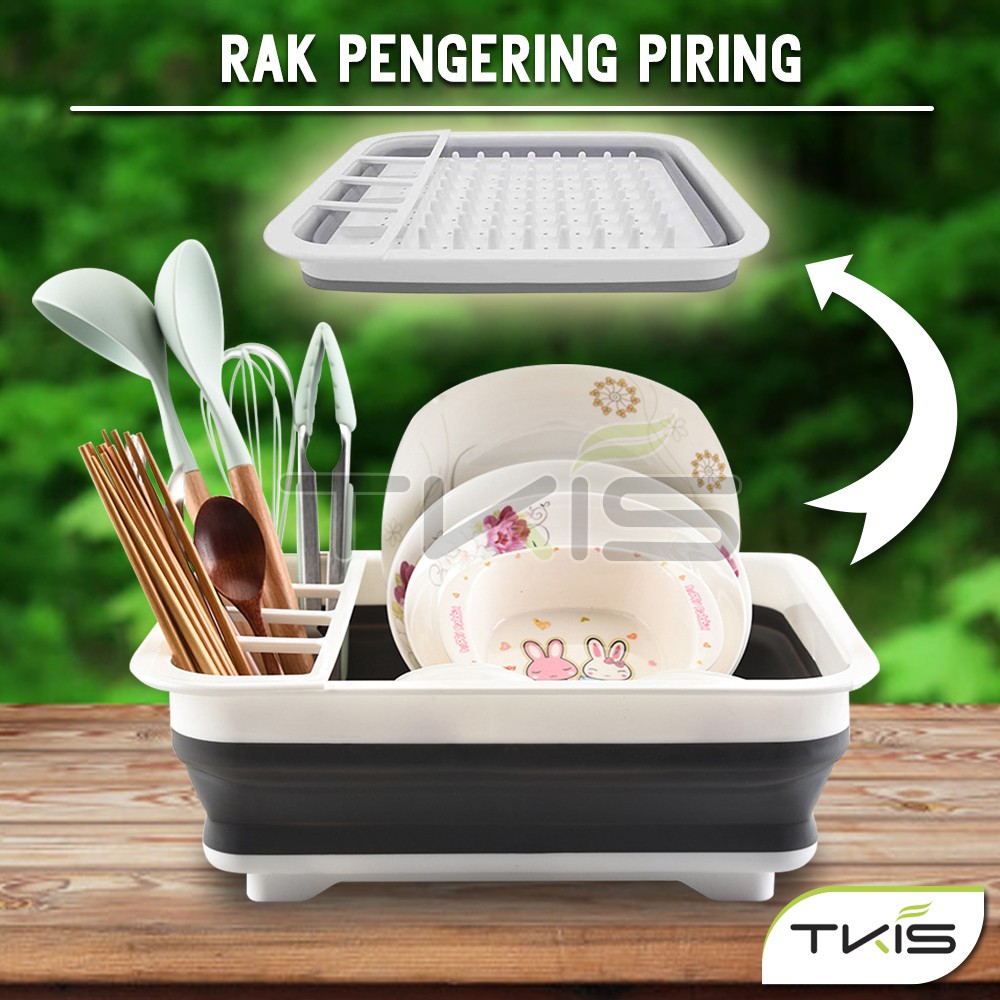 Jual TKIS Wadah Baskom Kotak pengering Cuci Piring Gelas Sendok bisa ...