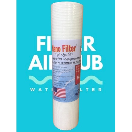 Jual Cartridge Filter Air / Sediment / Spun 10 Inch 1 Micron - Nano ...