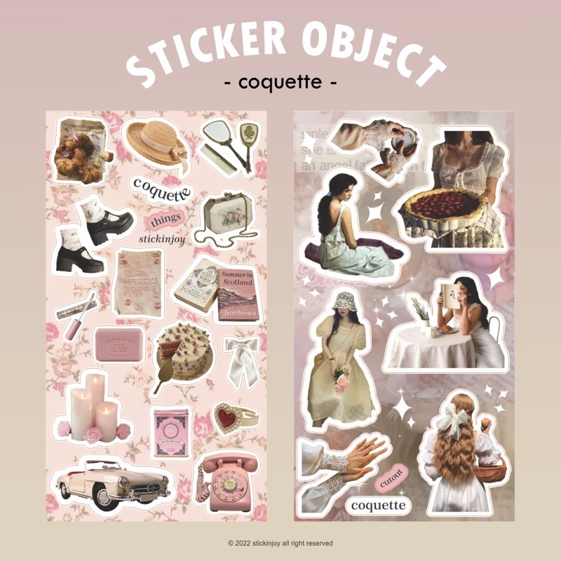 Jual Coquette Object Sticker Deco | Shopee Indonesia