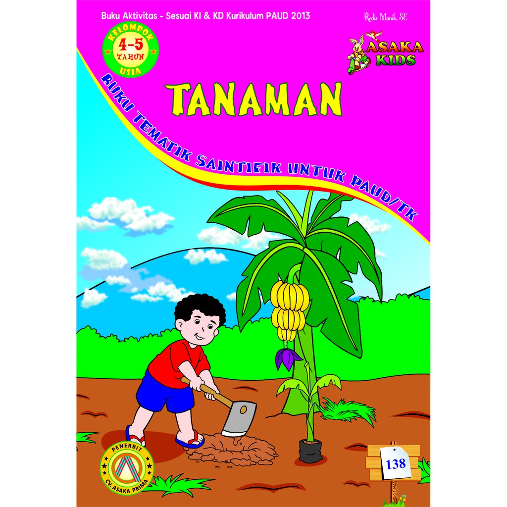 Jual Buku PAUD TK K13 Kelompok A tema Tanaman | Shopee Indonesia