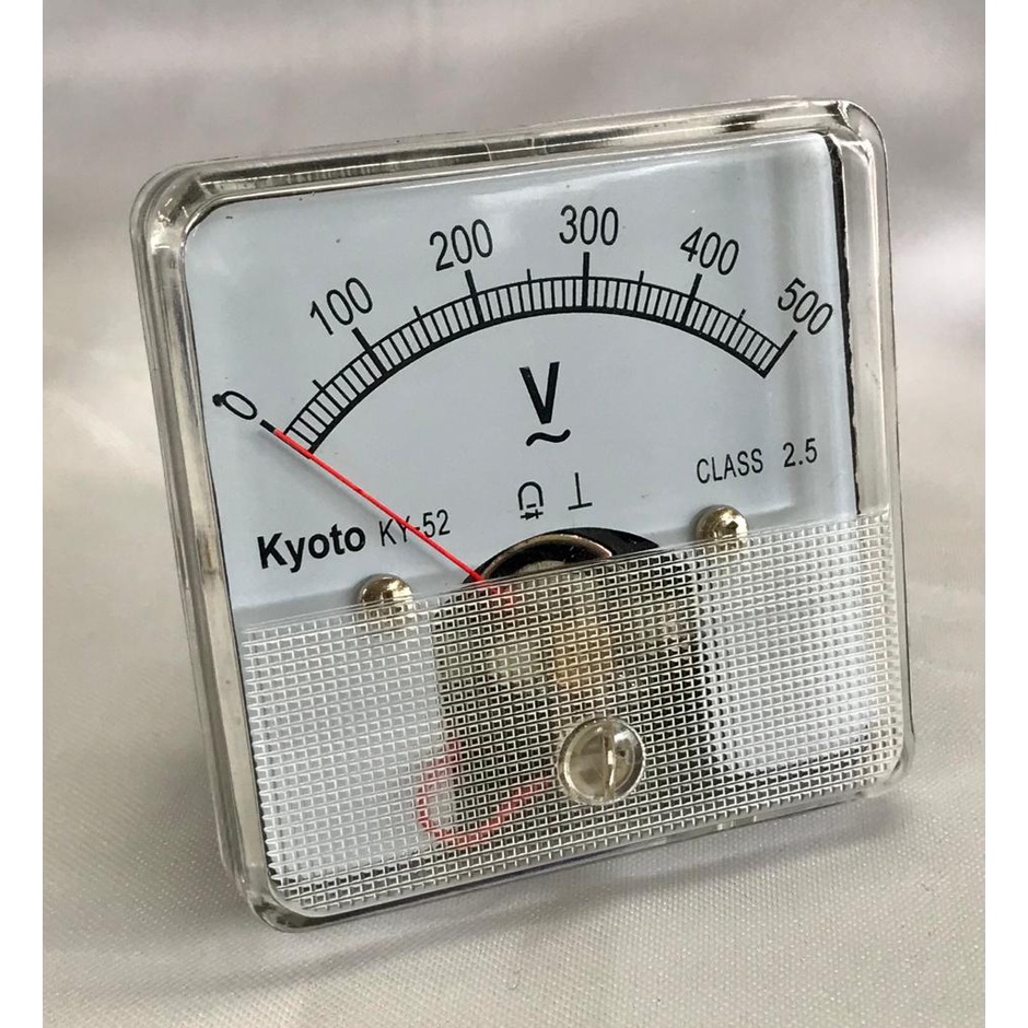 Jual Panel Meter Volt Meter / Voltmeter Analog Jarum CR- 52 - 500V AC ...