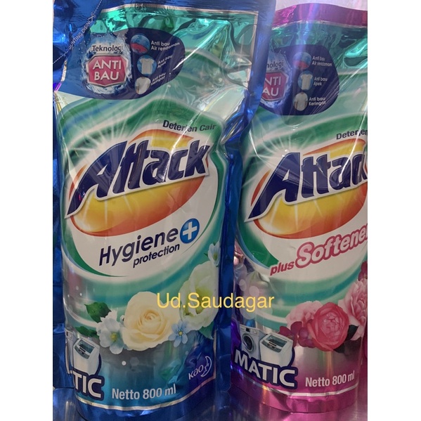 Jual Attack Matic Detergent Deterjen Cair Mesin Cuci 800ml / 1200ml Front Top Load | Shopee ...