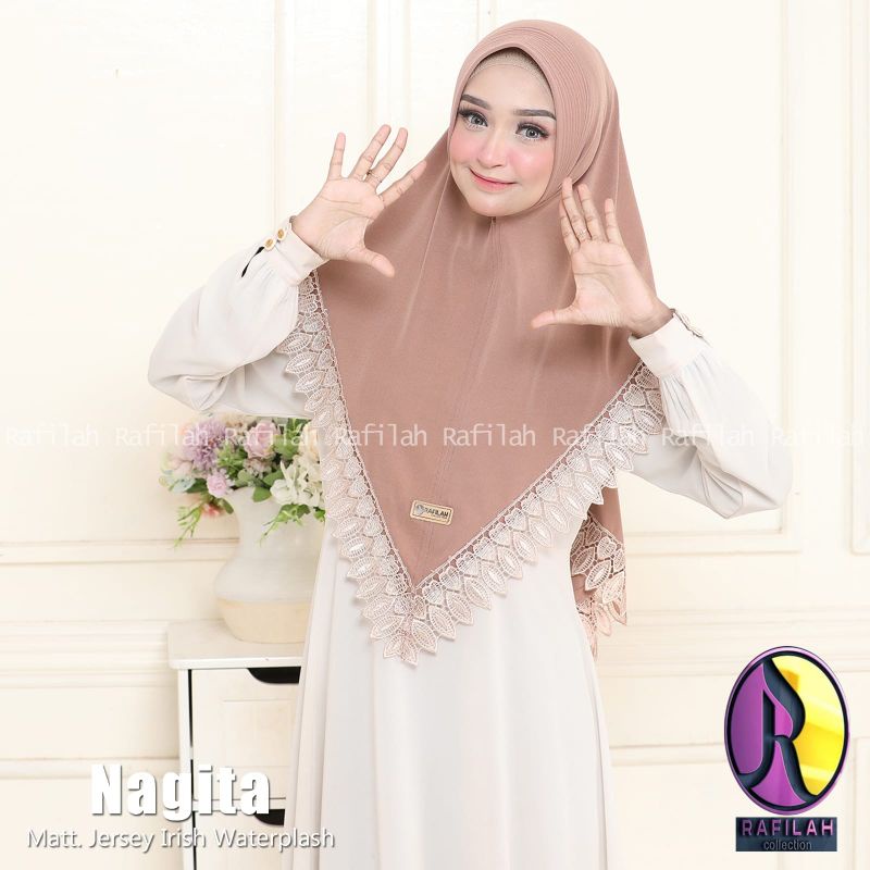Jual Jilbab Renda Nagita ORIGiNAL Rafilah | Shopee Indonesia