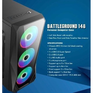 Jual GAMING CASE SIMBADDA BATTLEGROUND 148 CASING GAMING CASE PC ...