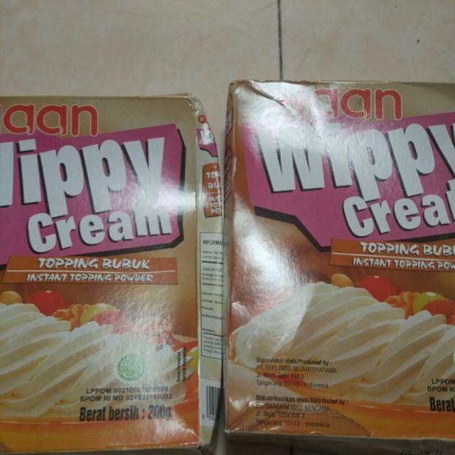 Haan wippy cream, whipping cream bubuk merk Haan, whip cream bahan ...