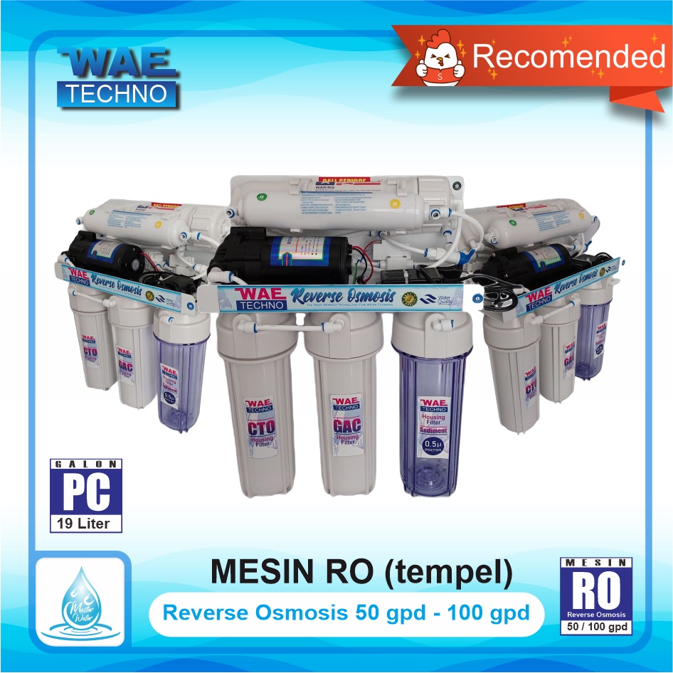 Jual Mesin RO 50 gpd - 100 gpd / mesin reverse osmosis gantung / tempel / dinding | Shopee Indonesia