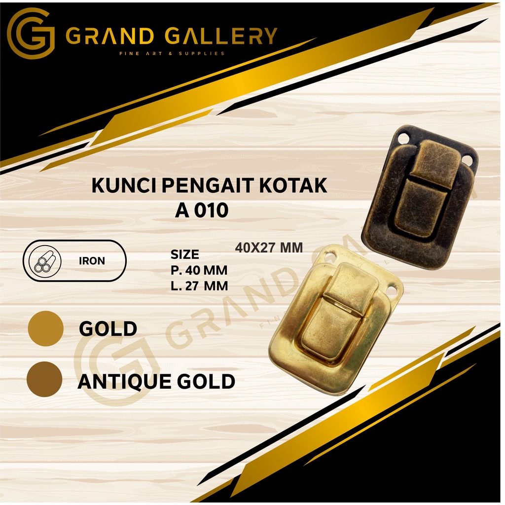 Jual Kunci Pengait box/ kunci kotak perhiasan/gembok tas, A010 40 x ...
