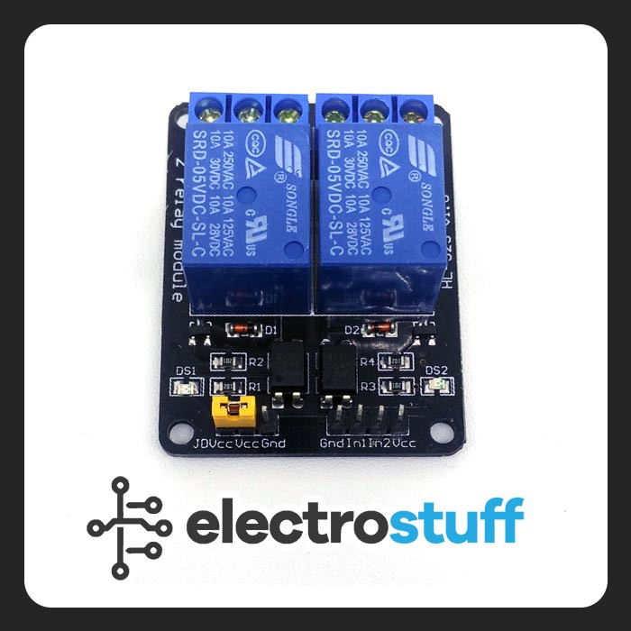Jual 2 channel relay modul 5v (optocoupler isolated) | Shopee Indonesia