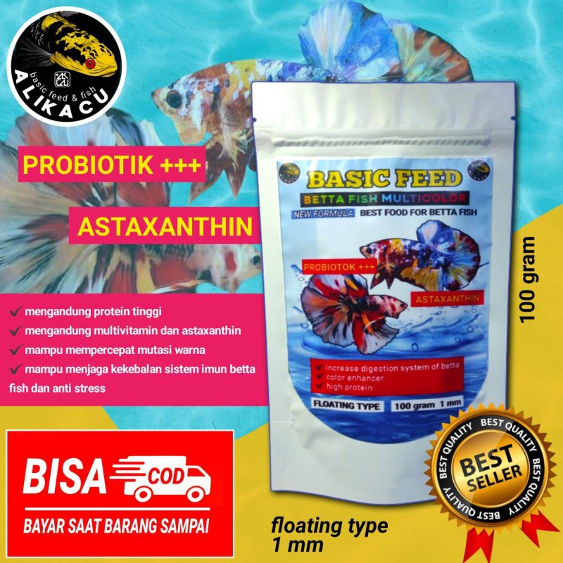 Jual betta food | betta fish multicolor | pelet ikan cupang | pakan ...