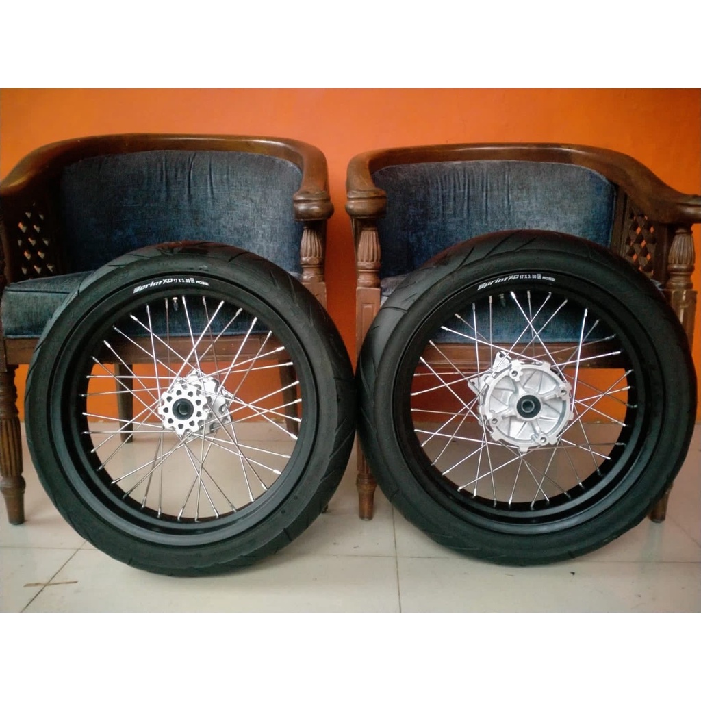 Jual VELG SET KLX / CRF SUPERMOTO UKURAN 250/17 - 300/17 DAN 300/17 - 350/17 | Shopee Indonesia