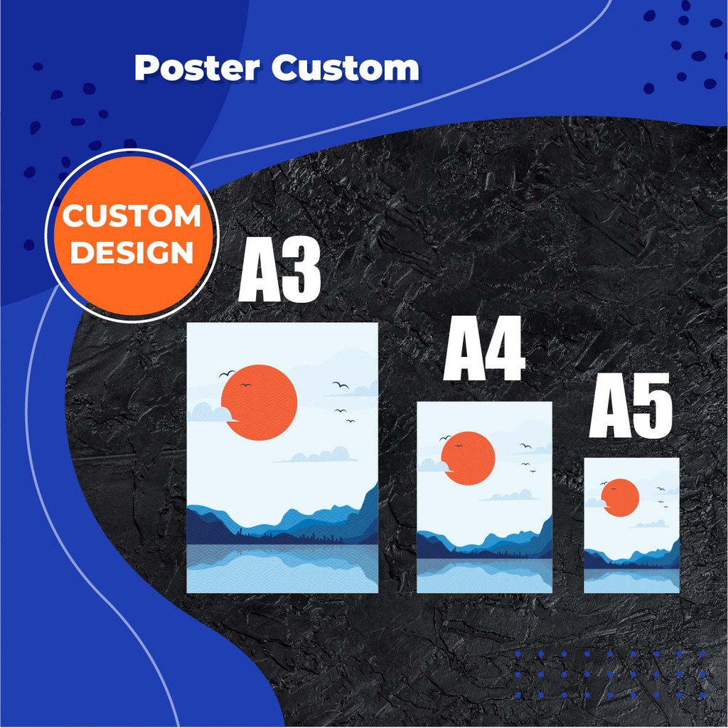 POSTER CUSTOM MURAH DESAIN BEBAS | Shopee Indonesia