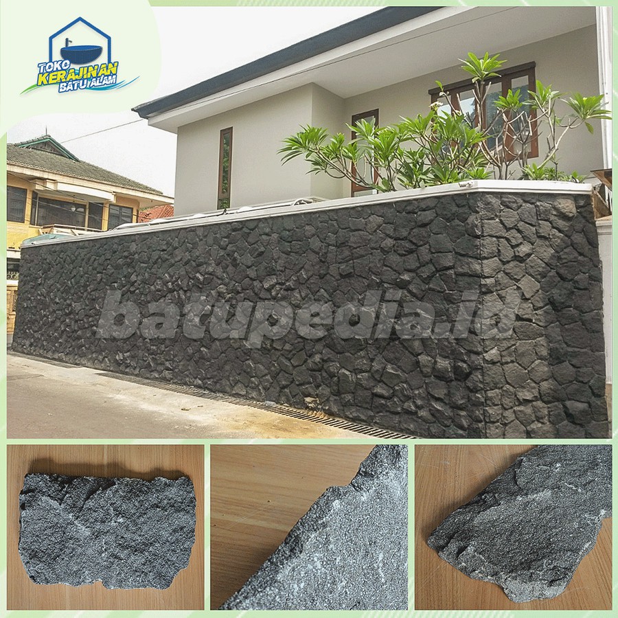 Jual Batu Alam Candi Lava Stone Dekorasi Dinding Pola Random Indonesia ...