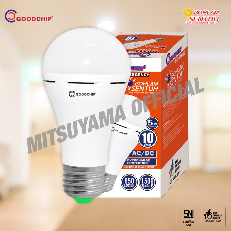 Jual Bohlam Emergency Bohlam Sentuh 10 Watt Goodchip GC-E4610 | Shopee Indonesia