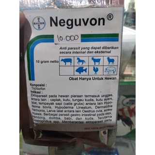 Jual NEGUVON BAYER OBAT KUTU CAPLAK TUNGAU SAPI KAMBING | Shopee Indonesia
