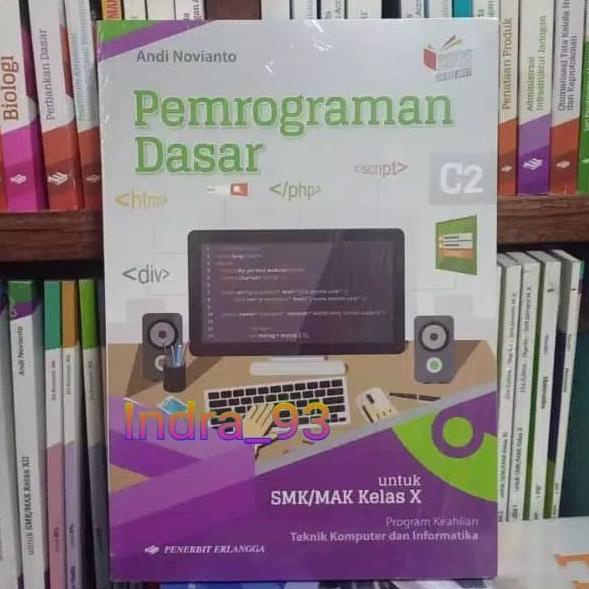 Jual Buku Pemrograman Dasar kelas 1/X SMK kurikulum 2013 Erlangga ...