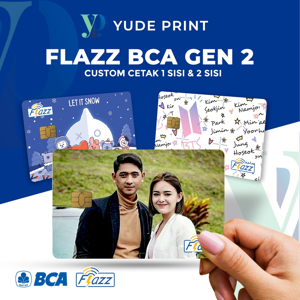 Jual Kartu Flazz BCA Gen 2 Custom Cetak satu sisi dan dua sisi Indonesia|Shopee Indonesia
