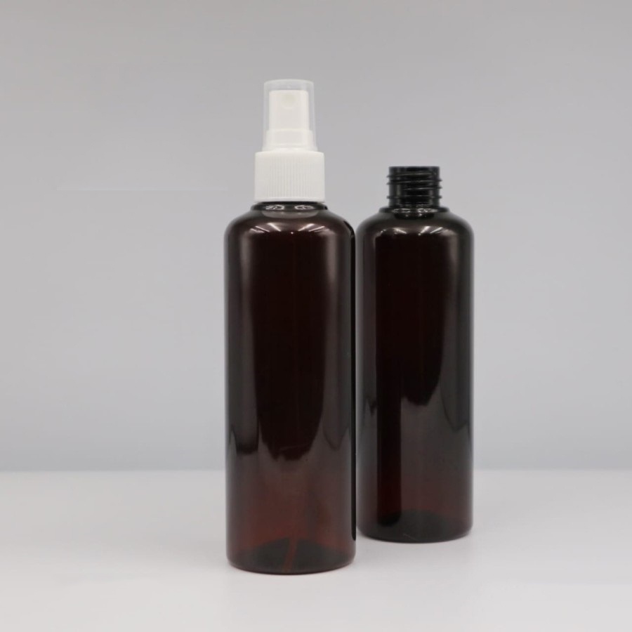 Jual BOTOL 250ML AMBER SPRAY PUTIH HITAM / BOTOL PLASTIK 250ML SPRAY ...