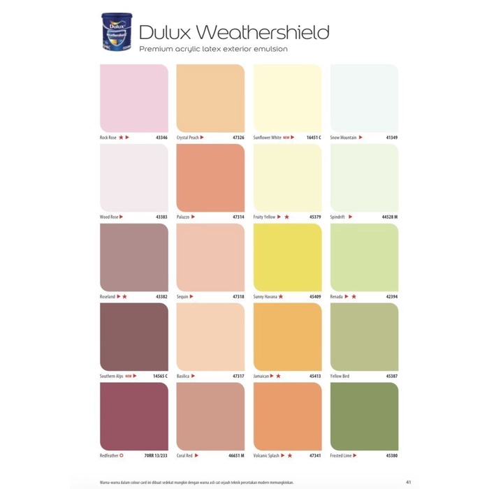 Harga Dulux Weathershield Merlin Terbaru Juli 2022 | BigGo Indonesia