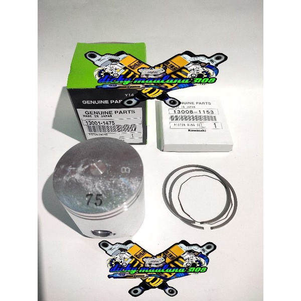 Jual PISTON PLUS RING SEHER NINJA R RR SS 150 2T 2TAK B75 B 75 PEN PIN 15 ORI ORIGINAL | Shopee ...