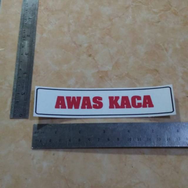 Jual Stiker dinding tanda / sign awas kaca | Shopee Indonesia
