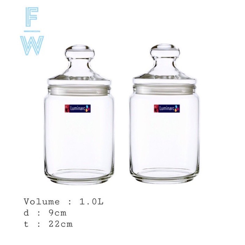 Jual Luminarc Toples Club Jar 1.0L /2pcs | Shopee Indonesia