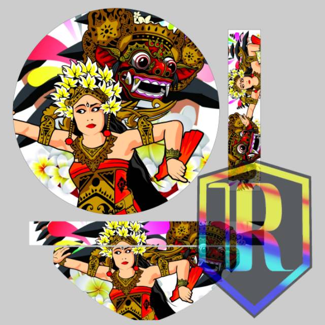 Jual stiker tebok sticker decal bali dance tari bali | Shopee Indonesia