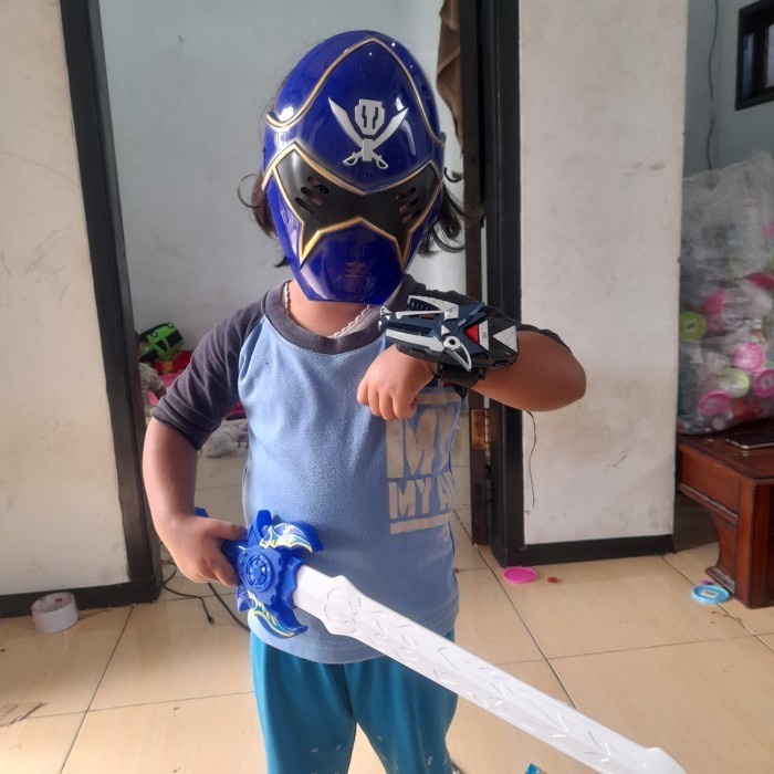 Jual mainan pedang topeng jam tangan / alat rubah power ranger | Shopee ...