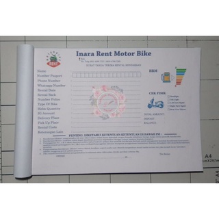Jual NOTA COSTUM/NOTA/Nota sewa motor mobil/Nota Rental | Shopee Indonesia