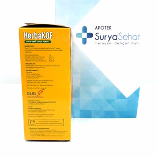 Jual HERBAKOF Sirup 60 ml - Obat Batuk herbal - Dexa medica Indonesia ...