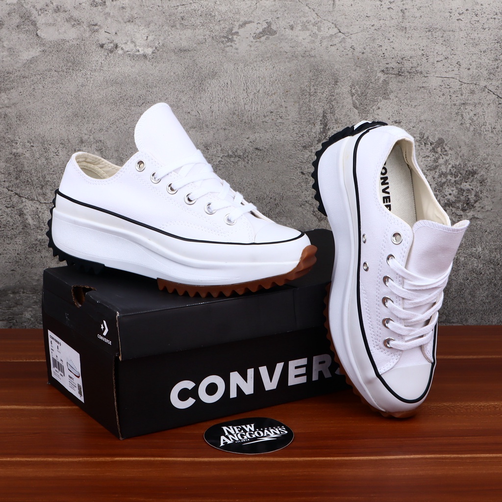 Jual Sepatu Converse Run Star Hike Lugged Full White Putih Gum Canvas ...