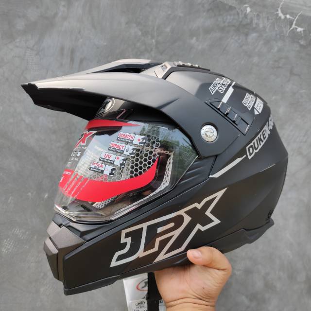 Jual HELM JPX DUKE BLACK DOFF (COD) | Shopee Indonesia