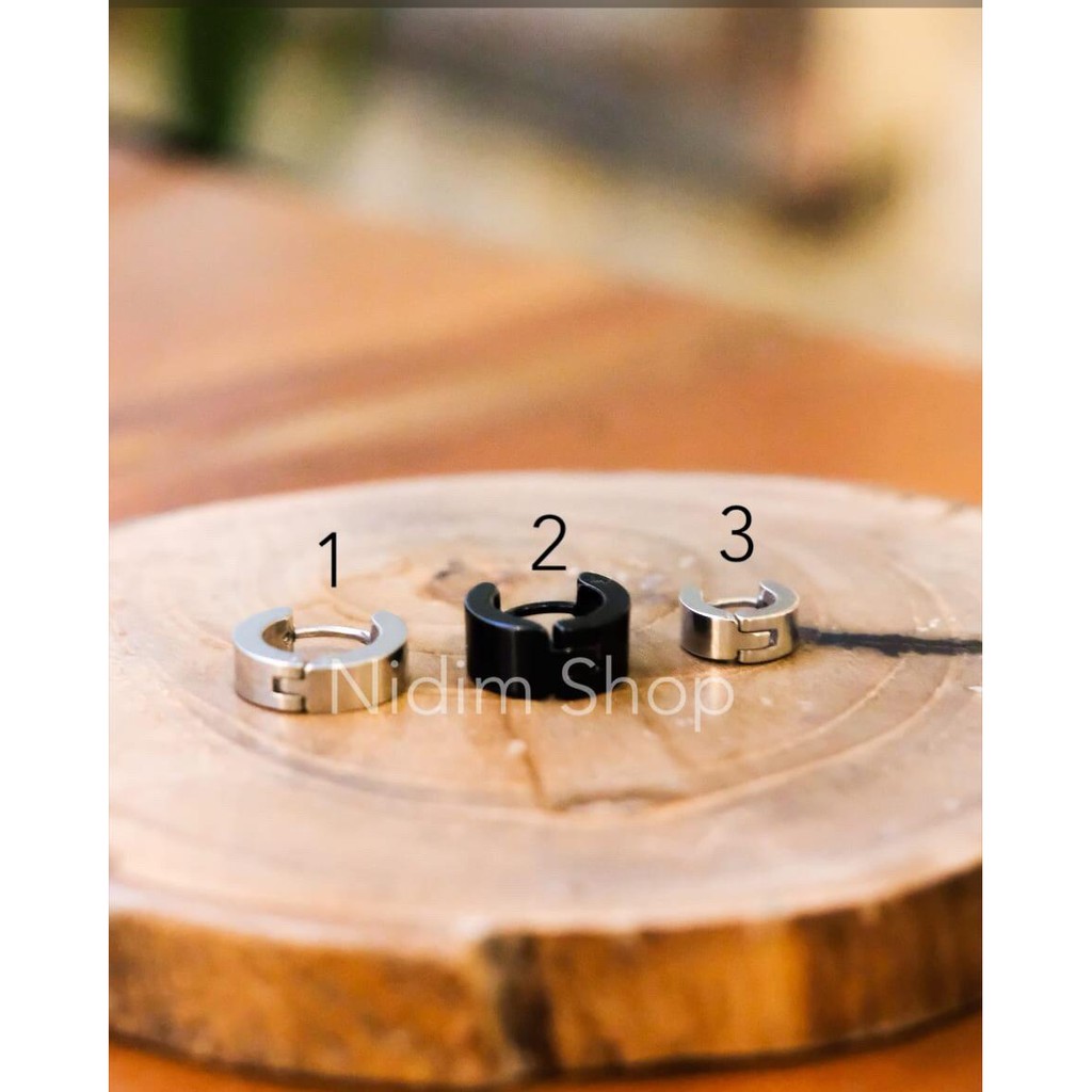 Jual Anting Piercing Pria / Wanita Titanium Lingkaran | Shopee Indonesia