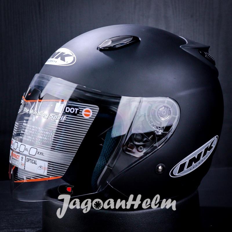 Jual INK HELM CENTRO JET SOLID | BLACK DOFF | ORIGINAL HELMET Indonesia ...