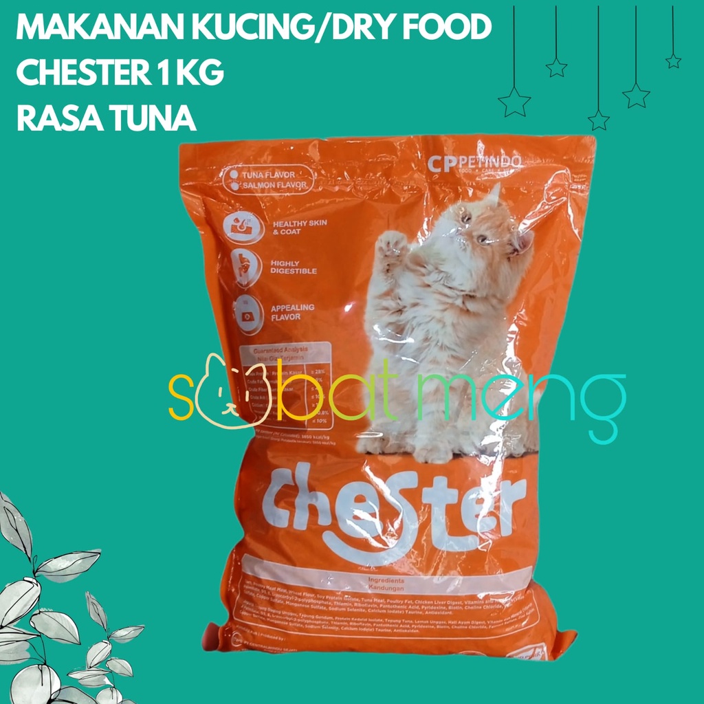 Jual CHESTER TUNA CAT FOOD | DRY FOOD KUCING | MAKANAN KERING KUCING 1 ...