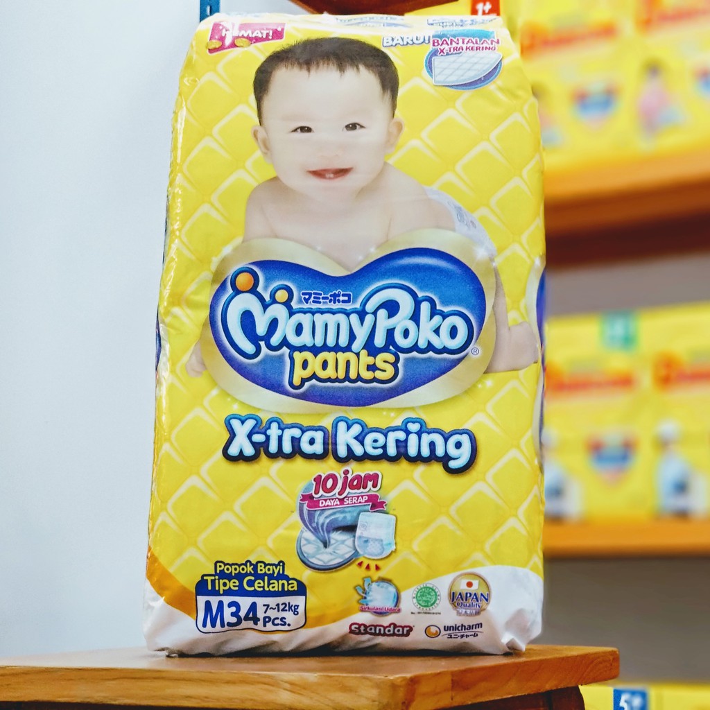 Popok MAMYPOKO PANTS X-tra Kering M L XL XXL New Born NB | Shopee Indonesia