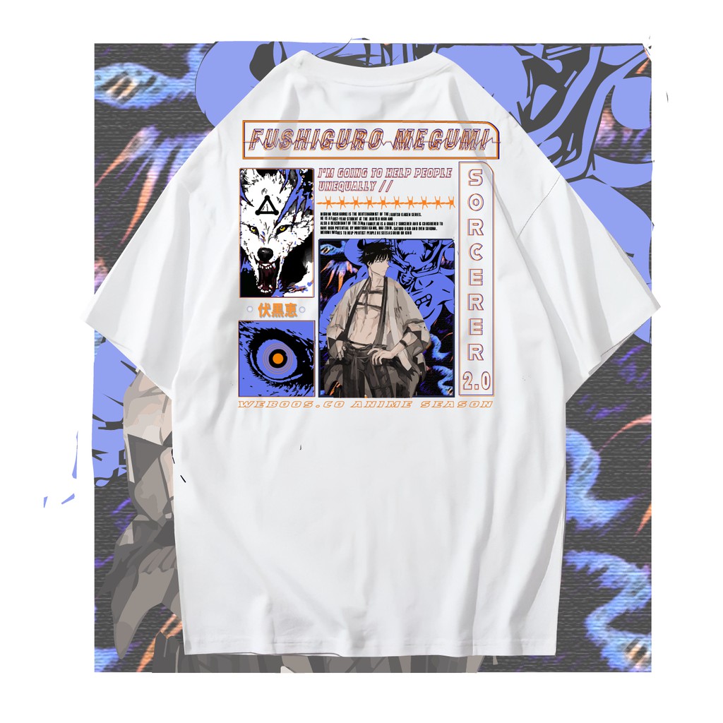 Jual MEGUMI FUSHIGURO JUJUTSU KAISEN TEES Indonesia|Shopee Indonesia