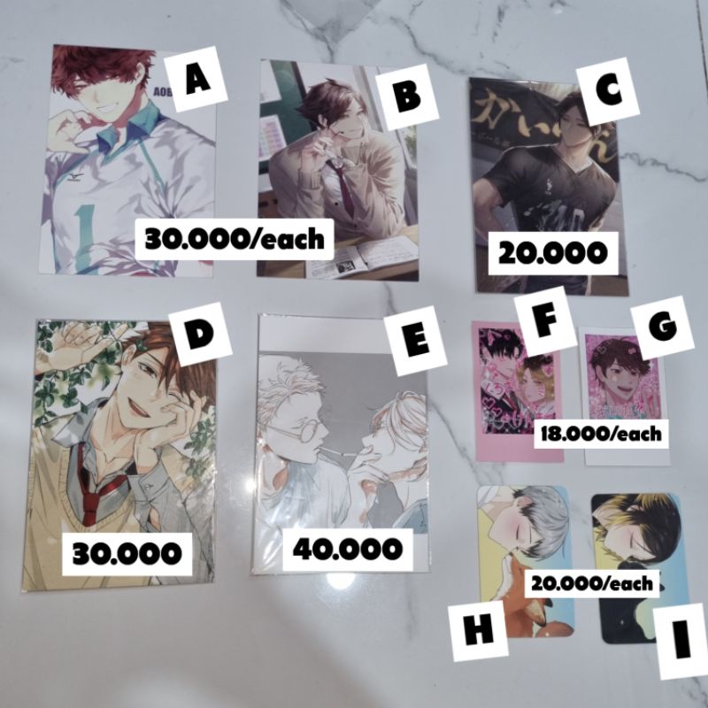 Jual Postcard and Photocard anime from various fanartist | Shopee Indonesia