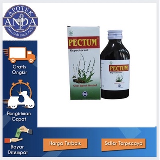Jual Pectum Obat Batuk Herbal 60ml / Pektum / Pextum 60ml | Shopee ...