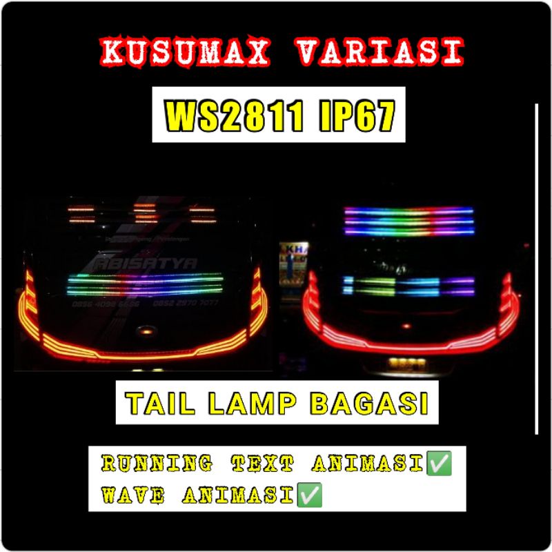 Jual modul bagasi tail lamp text running | Shopee Indonesia