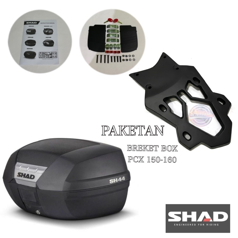 Jual BOX SHAD SH42 / SH44 PLUS BREKET BOX MODEL BINTANG MOTOR PCX 150 ...