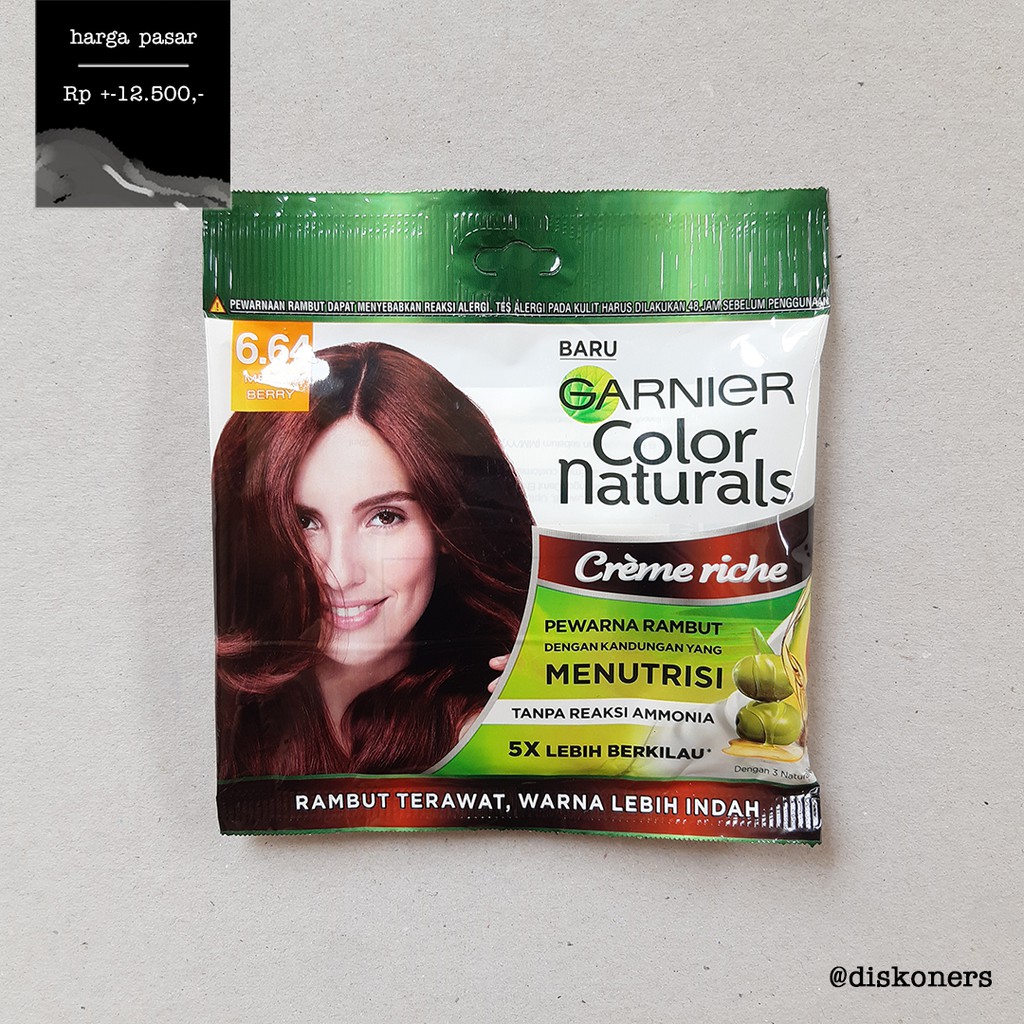 Jual Garnier Cat Rambut Naturals Color Sachet | Shopee Indonesia