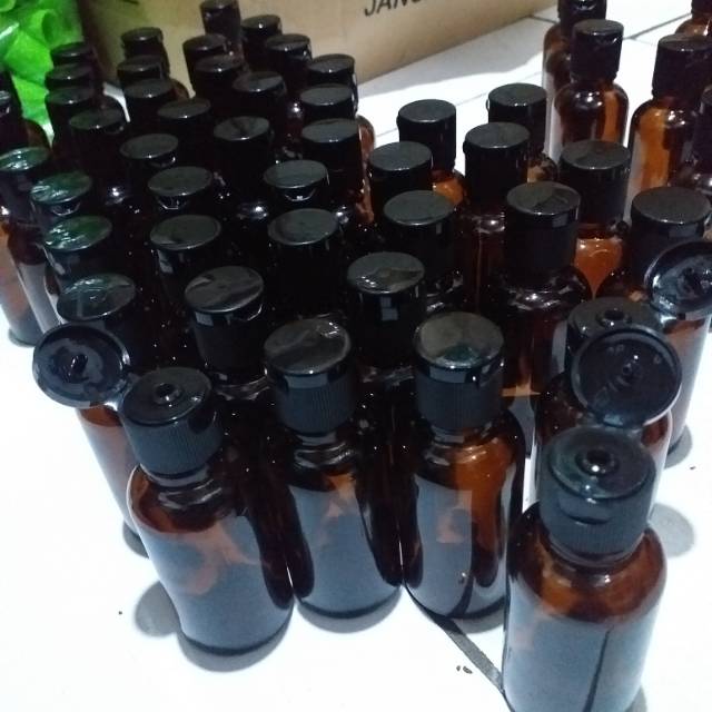 Jual BOTOL KACA COKLAT 30ML TUTUP FLIPTOP(MINIM)10 PCIS Indonesia|Shopee Indonesia