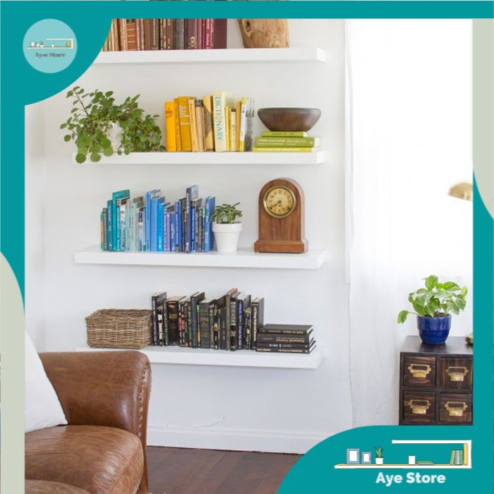 Jual Rak Ambalan Dinding Minimalis 4 Pcs Uk.40,40,40,40 cm | Shopee ...