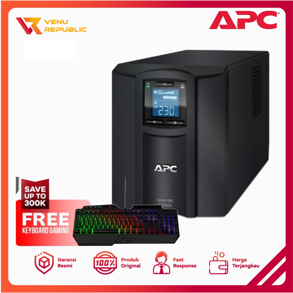 Jual UPS APC SMC1500IC Smart-UPS C 1500VA LCD 230V with SmartConnect | Shopee Indonesia