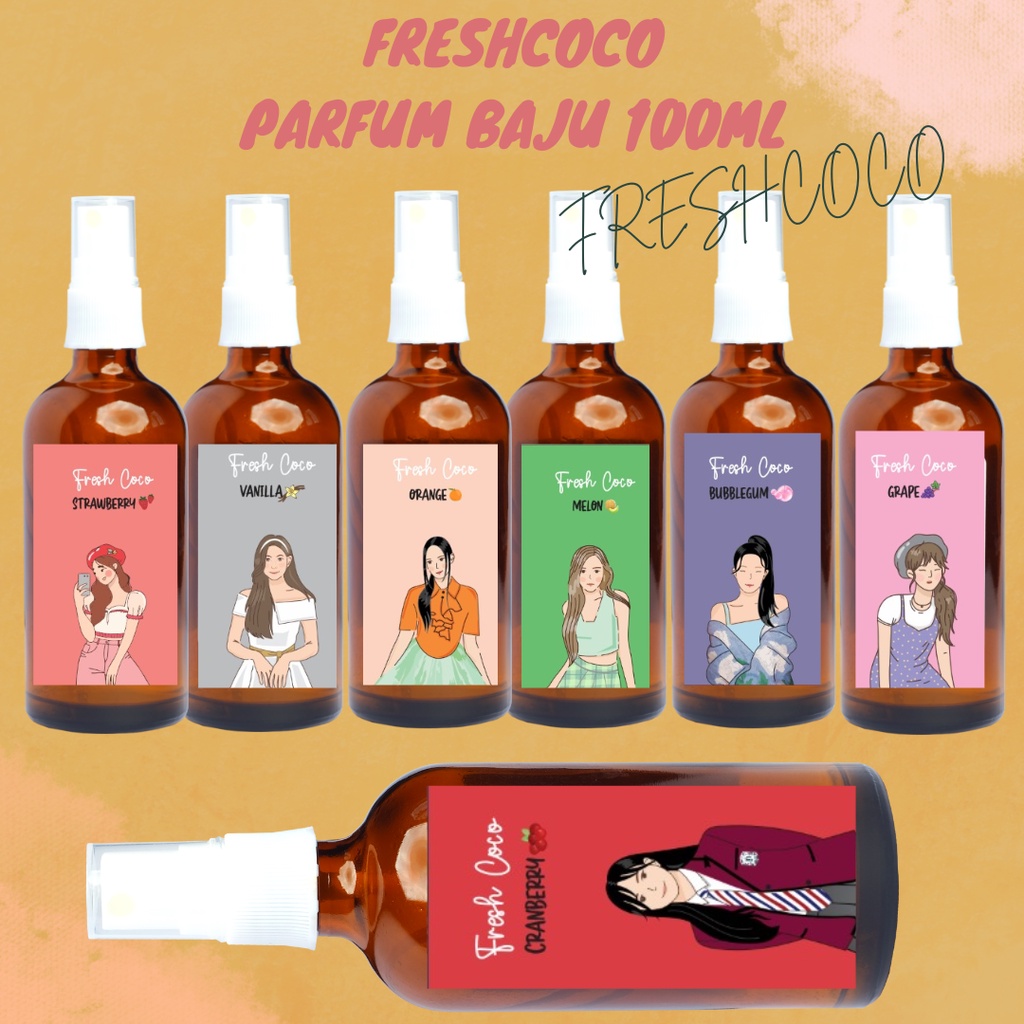Jual Freshcoco Parfum Baju 100ml All Varian | Vanilla | Melon | Orange ...