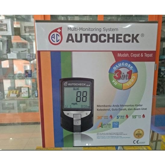 Jual AUTOCHECK 3 IN 1/Alat Cek Kadar Gula Acak | Shopee Indonesia