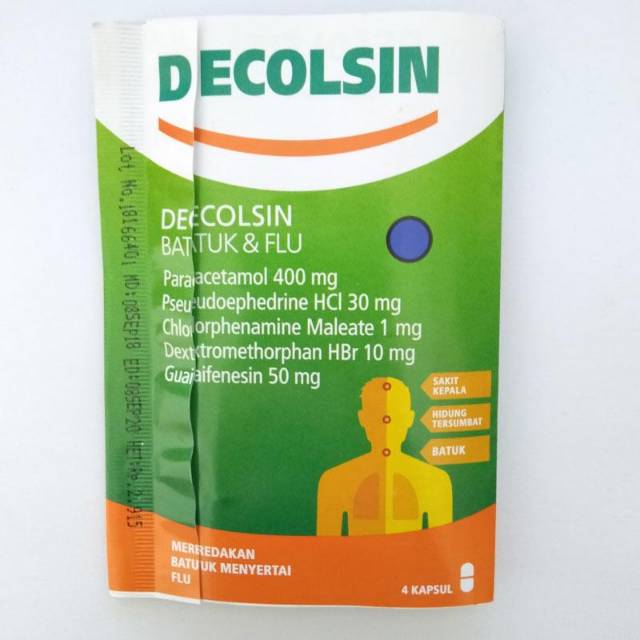 Decolsin Batuk & Flu [ Strip / 4 Tab ] | Shopee Indonesia