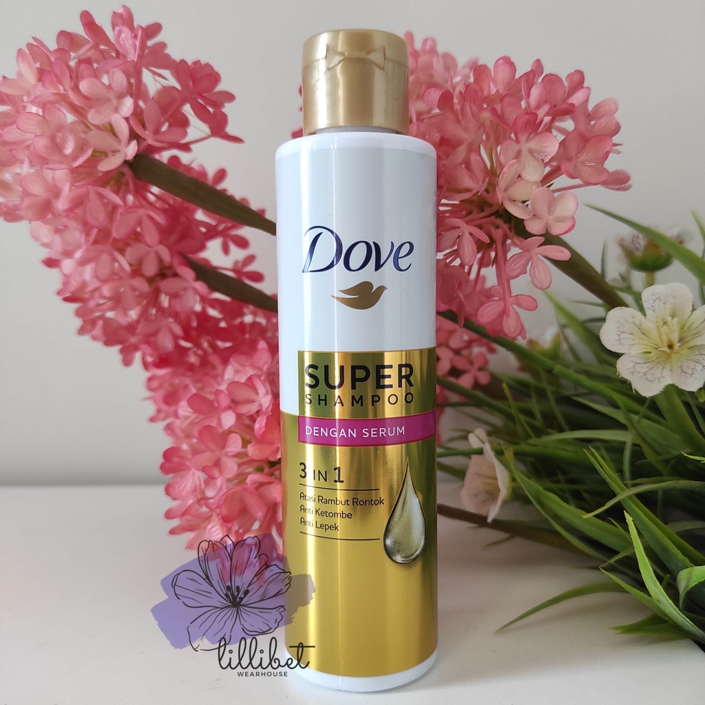 Jual DOVE 3in1 Super Shampoo Serum Botol 125 ml FREE BUBBLE WRAP ...